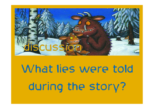 GRUFFALO'S CHILD STORY TEACHING RESOURCES, LITERACY, READING, EYFS, KS ...