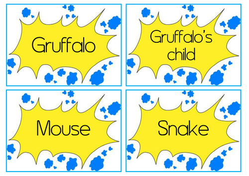 GRUFFALO'S CHILD STORY TEACHING RESOURCES, LITERACY, READING, EYFS, KS ...