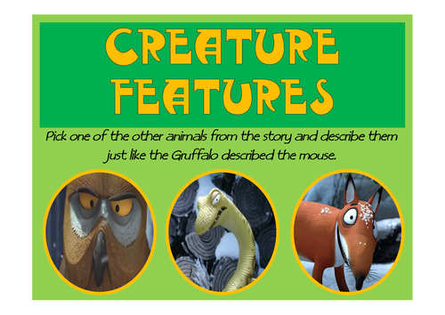 GRUFFALO'S CHILD STORY TEACHING RESOURCES, LITERACY, READING, EYFS, KS ...