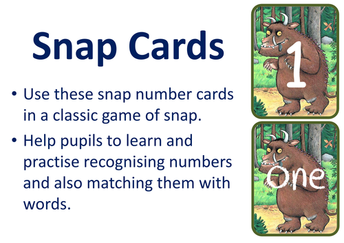 THE GRUFFALO STORY TEACHING RESOURCES READING EYFS KS 1-2 EARLY YEARS ...