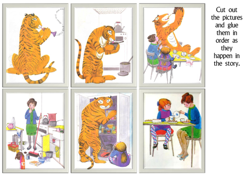 TIGER WHO CAME TO TEA STORY TEACHING RESOURCES EYFS KS1 ENGLISH MORALS ...