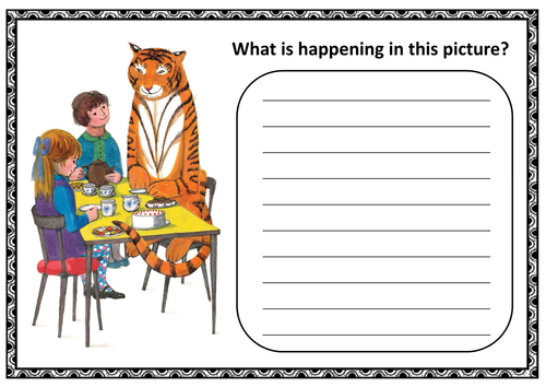 TIGER WHO CAME TO TEA STORY TEACHING RESOURCES EYFS KS1 ENGLISH MORALS ...
