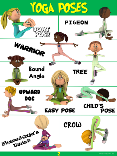 PE Poster: YOGA Poses #2 | Teaching Resources