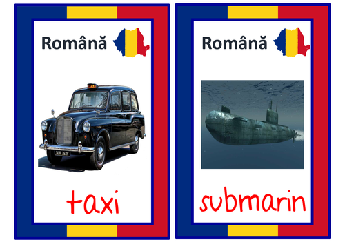 ROMANIAN TEACHING RESOURCES display posters flashcards colours food ...