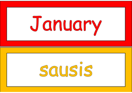 LITHUANIAN LANGUAGE TEACHING RESOURCES DISPLAY posters flashcards ...