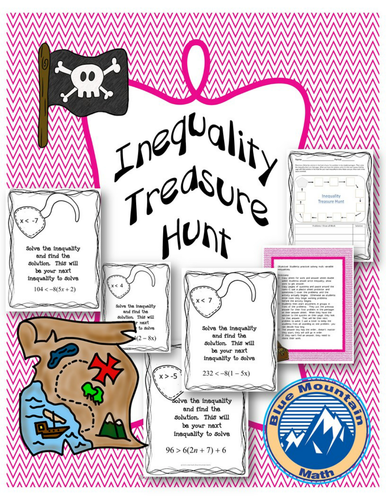 Inequality Treasure Hunt | Teaching Resources