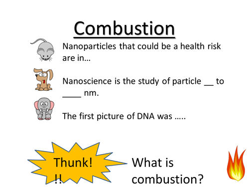 Complete and Incomplete Combustion Observations DIFFERENTIATED x3 by ...