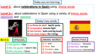 KS2-KS3 SPANISH TRANSITION LESSON: CELEBRATIONS IN SPAIN | Teaching ...
