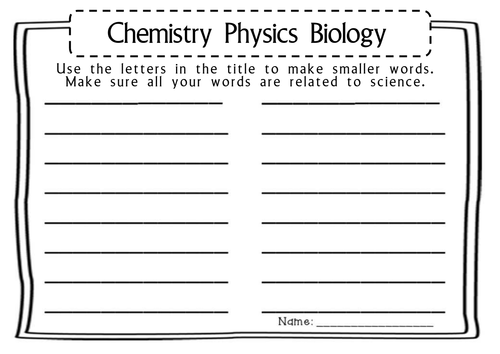 SCIENCE TEACHING RESOURCES KEY STAGE 3-4 CHEMISTRY BIOLOGY PHYSICS ...