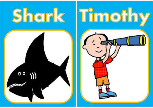SHARK IN THE PARK STORY TEACHING RESOURCES LITERACY READING EYFS KS 1-2 ...
