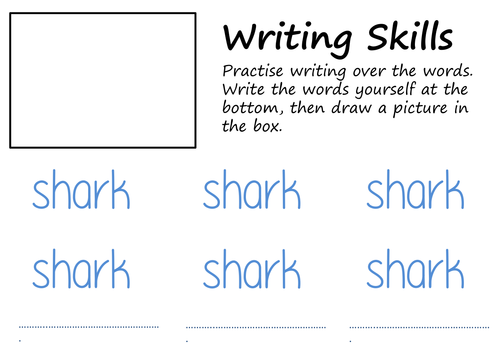 SHARK IN THE PARK STORY TEACHING RESOURCES LITERACY READING EYFS KS 1-2 ...