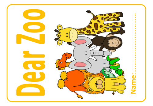 DEAR ZOO STORY TEACHING RESOURCES AND ZOO ROLE PLAY EYFS KS 1-2 ENGLISH ...