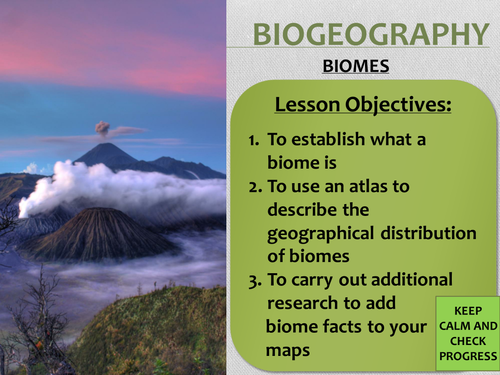 Biogeography/ Ecosystems. Fully differentiated KS3 lesson - biomes ...