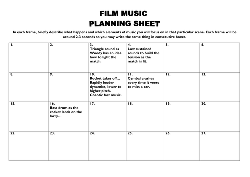 Film Music Scheme of Work | Teaching Resources