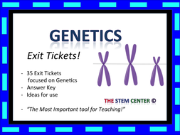 Genetics Exit Tickets | Teaching Resources