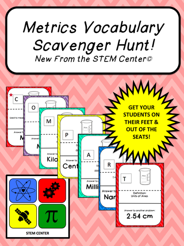Metric Scavenger Hunt Game | Teaching Resources