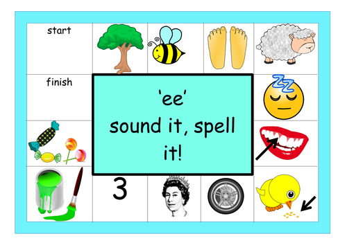 Sound it, Say it, spell it Phonics game Year 1 screen covers ar ay oo ...
