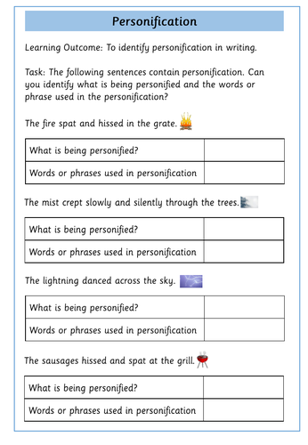 Personification | Teaching Resources