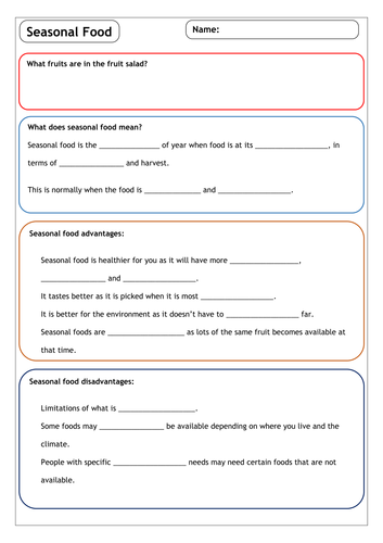Lesson on Seasonal Food and Food Miles (Resources and PP) by - UK ...