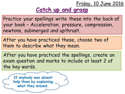 Speed, pressure and motion graphs Year 8 | Teaching Resources