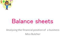 Balance sheet lesson | Teaching Resources