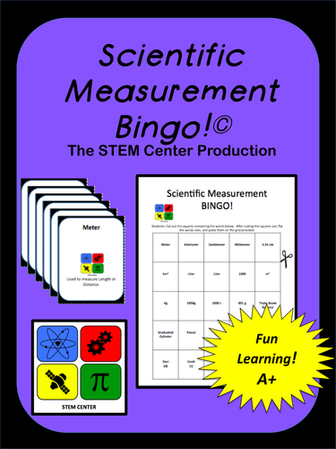 Metric System: BINGO! | Teaching Resources
