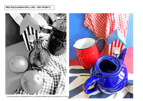 ART & DESIGN NATIONAL 5/HIGHER EXPRESSIVE STILL LIFE IMAGES "RED ...