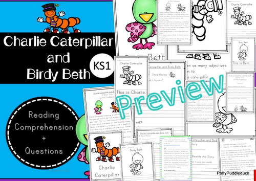 Charlie Caterpillar and Birdy Beth (Reading Comprehension and Questions ...
