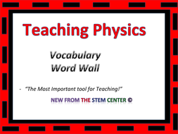 Physics: Word Wall | Teaching Resources