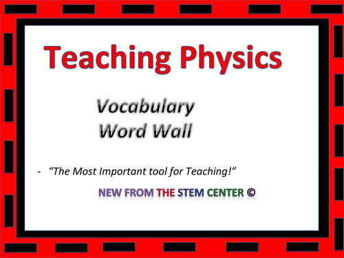 Science: Word Walls! | Teaching Resources