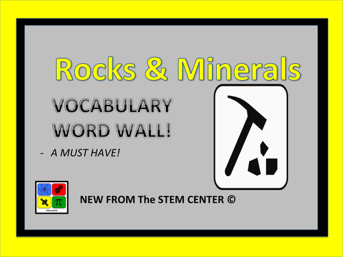 Rocks & Minerals: Word Walls | Teaching Resources