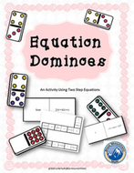 Two step Equation Domino Set | Teaching Resources