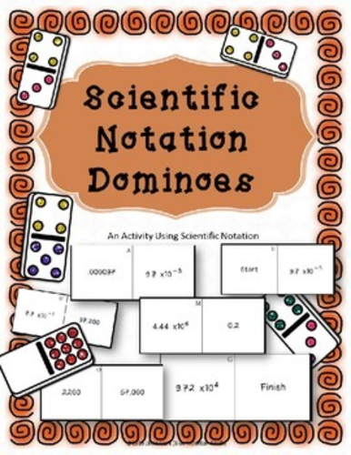 Scientific Notation Domino Set | Teaching Resources