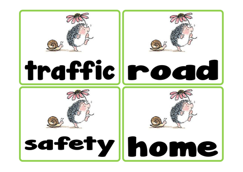 THE HODGEHEG STORY TEACHING RESOURCES EYFS KS1-2 HEDGEHOG ROAD SAFETY ...