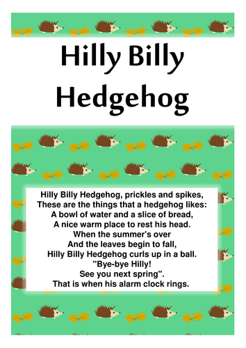 THE HODGEHEG STORY TEACHING RESOURCES EYFS KS1-2 HEDGEHOG ROAD SAFETY ...