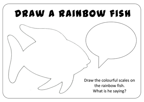 RAINBOW FISH STORY TEACHING RESOURCES EYFS KS1-2 ENGLISH FRIENDSHIP ...