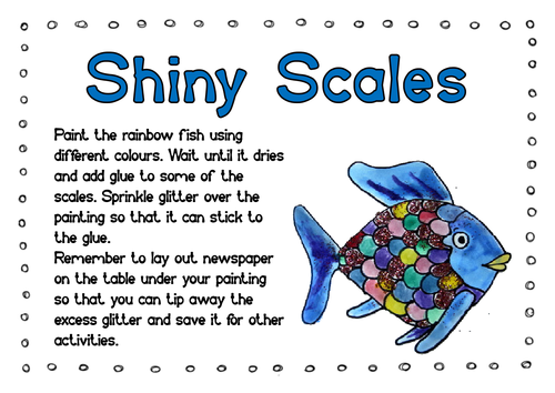 RAINBOW FISH STORY TEACHING RESOURCES EYFS KS1-2 ENGLISH FRIENDSHIP ...