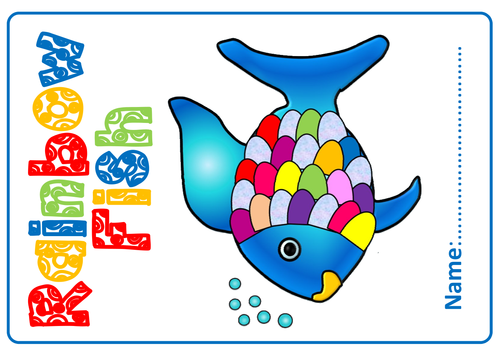 RAINBOW FISH STORY TEACHING RESOURCES EYFS KS1-2 ENGLISH FRIENDSHIP ...