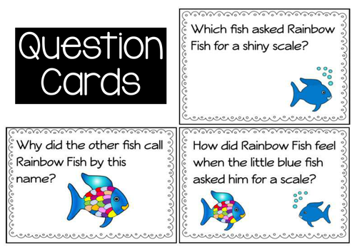 RAINBOW FISH STORY TEACHING RESOURCES EYFS KS1-2 ENGLISH FRIENDSHIP ...