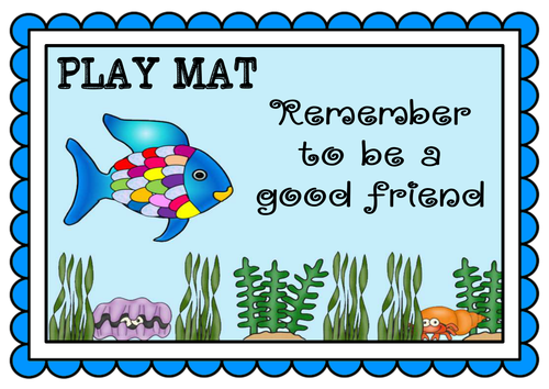 RAINBOW FISH STORY TEACHING RESOURCES EYFS KS1-2 ENGLISH FRIENDSHIP ...