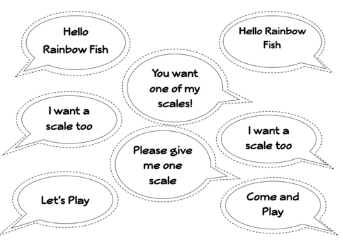 RAINBOW FISH STORY TEACHING RESOURCES EYFS KS1-2 ENGLISH FRIENDSHIP ...