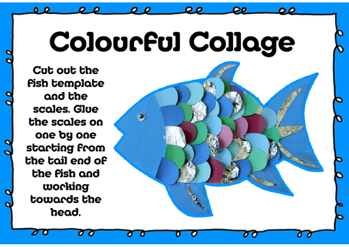 RAINBOW FISH STORY TEACHING RESOURCES EYFS KS1-2 ENGLISH FRIENDSHIP ...