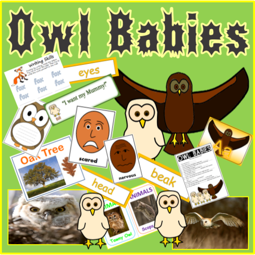 *STORY BUNDLE* 4 STORIES - OWL BABIES, OWL AFRAID OF THE DARK, MONKEY ...