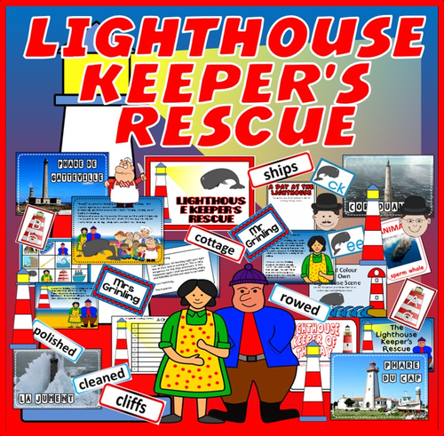 LIGHTHOUSE KEEPERS RESCUE STORY TEACHING RESOURCES EYFS KS1 READING ...