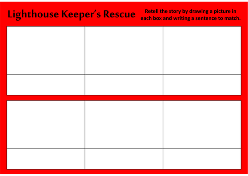 LIGHTHOUSE KEEPERS RESCUE STORY TEACHING RESOURCES EYFS KS1 READING ...