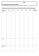 Roll One Dice Die Random Investigation Theoretical Probability ...