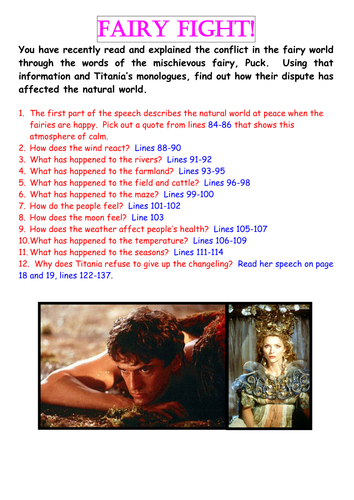 A Midsummer Night's Dream CEL + Newspaper IRL | Teaching Resources