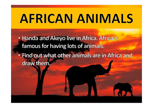 HANDA'S SURPRISE AND HANDA'S HEN HUGE STORY TEACHING RESOURCES EYFS KS1 ...