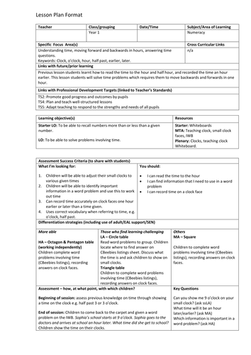 Year 1 - Maths Time Problems (New Curriculum) | Teaching Resources