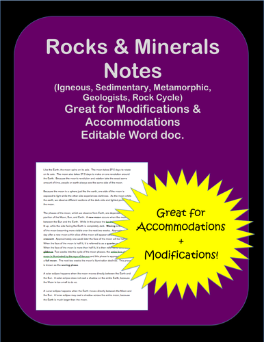 Rocks and Minerals | Teaching Resources